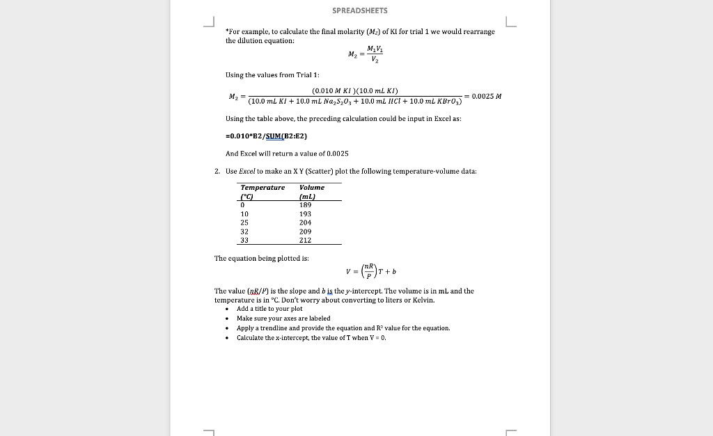 Solved Lab 4 - Spreadsheets You will need Microsoft Excel | Chegg.com