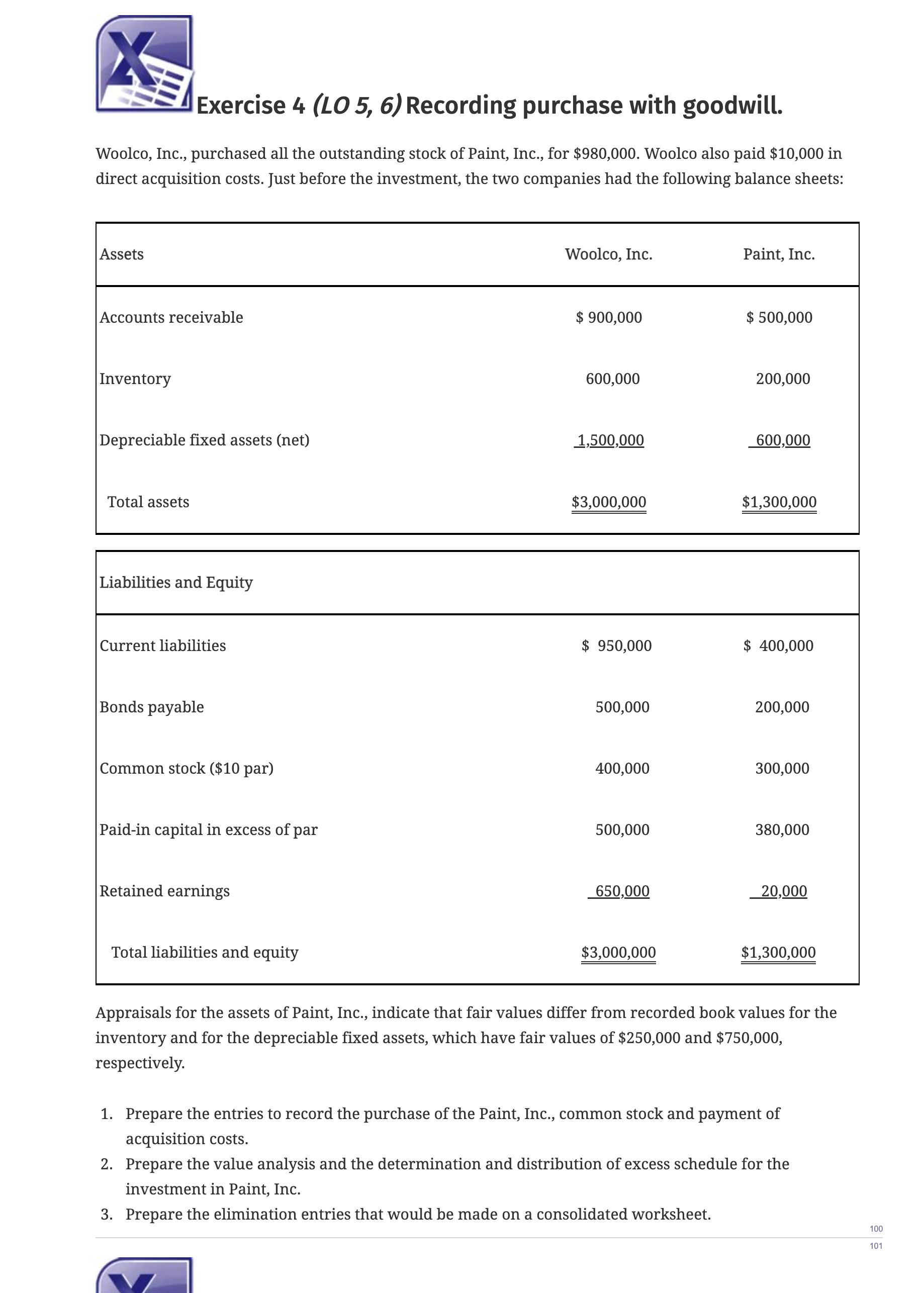Solved Exercise 2-4 ﻿ Use the attached spreadsheetCommon | Chegg.com