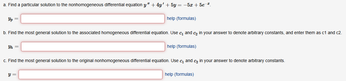 Solved See image for question.a. ﻿Find a particular solution | Chegg.com