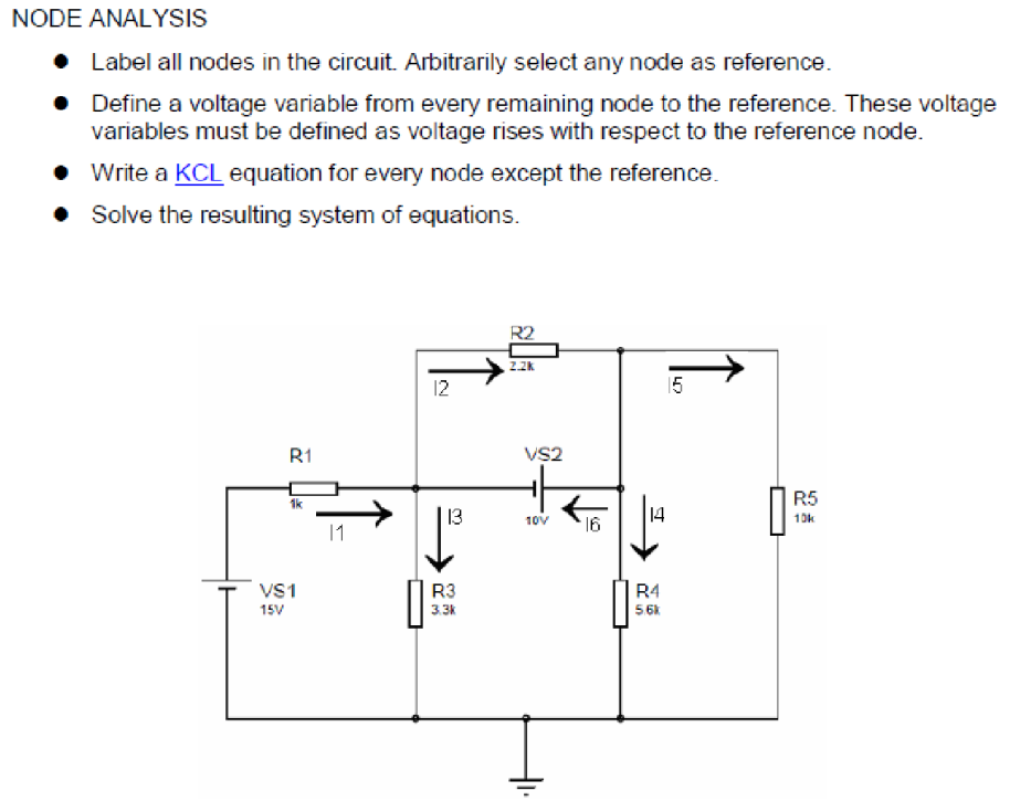 Solved NODE ANALYSIS - Label all nodes in the circuit. | Chegg.com