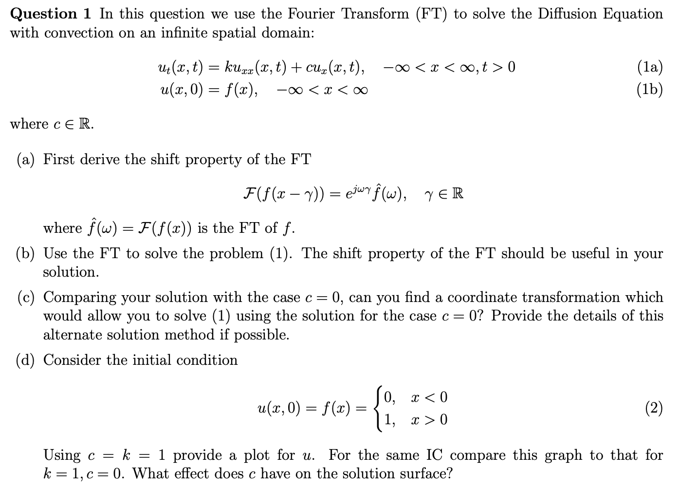 Solved Question 1 In this question we use the Fourier | Chegg.com