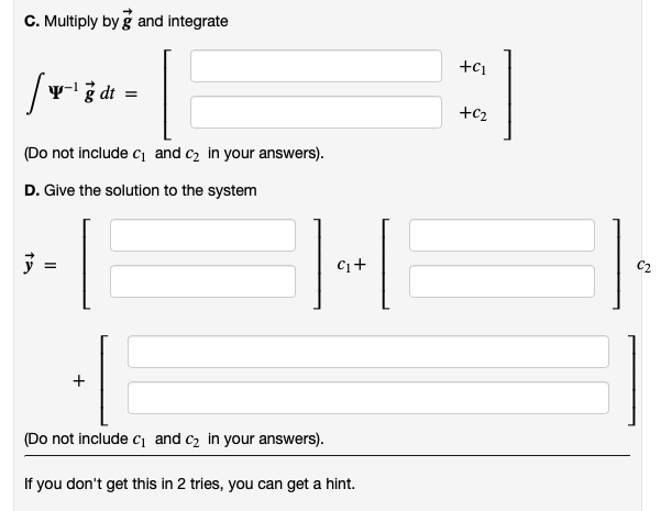 Solved (1 point) In this problem you will solve the | Chegg.com