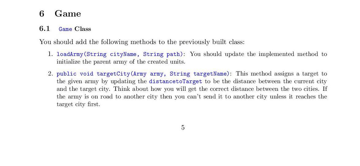 14 Build the (Game) Class Name : Game Package : | Chegg.com