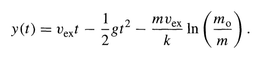 Solved Classical Mechanics: Rockets Consider a rocket | Chegg.com