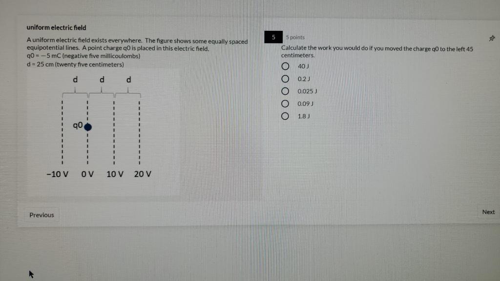 Solved uniform electric field 5 A uniform electric field | Chegg.com