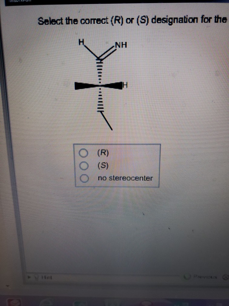 Solved select the correct R or S designation for the stereo | Chegg.com