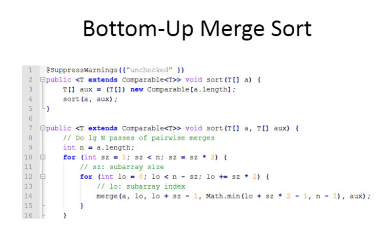 Solved 1. (10 Points) Trace bottom-up merge sort with the | Chegg.com
