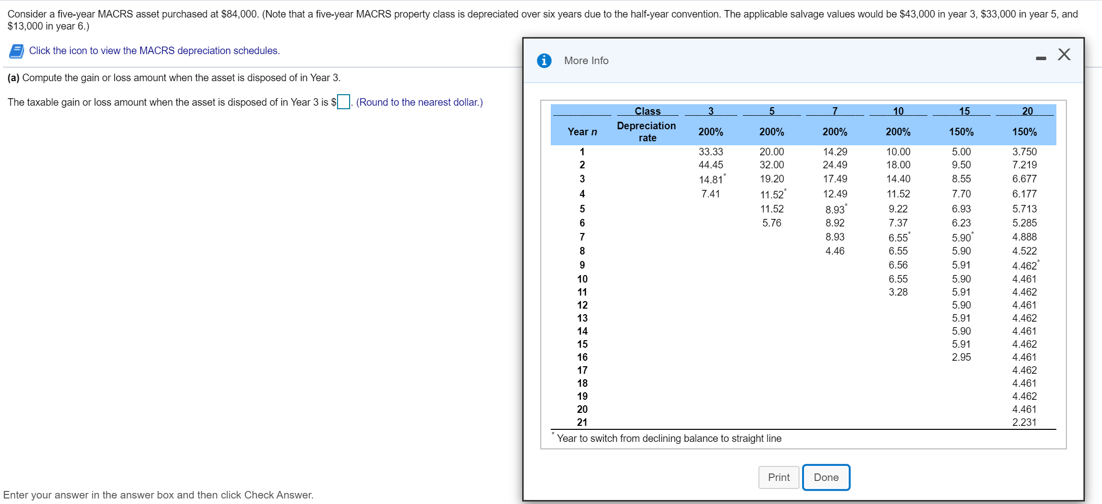 Solved Consider a five-year MACRS asset purchased at | Chegg.com