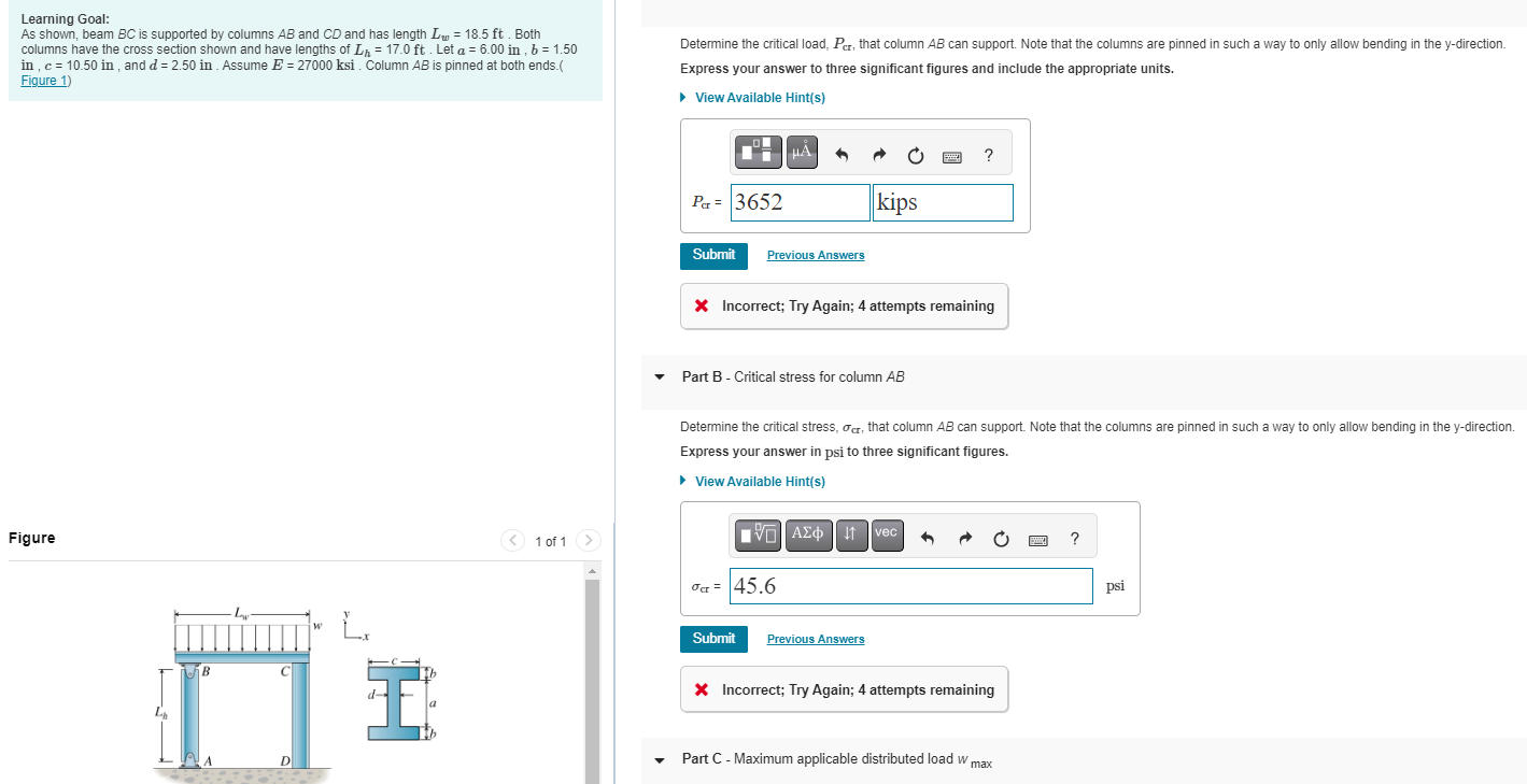 Solved Learning Goal: As shown, beam BC is supported by | Chegg.com
