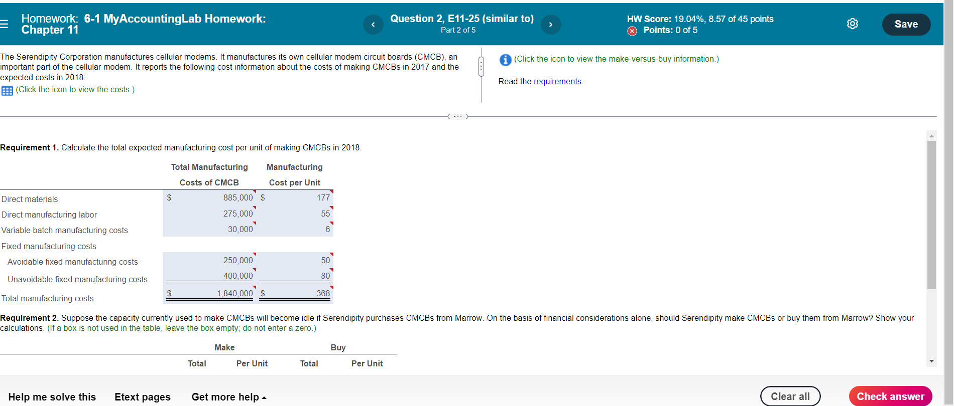 Solved Question 2, E11-25 (similar to) Homework: 6-1 | Chegg.com