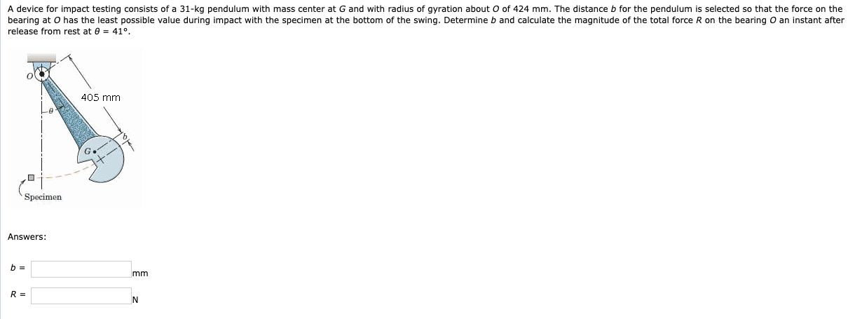 Solved A device for impact testing consists of a 31-kg | Chegg.com