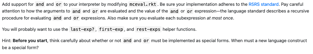 Solved The Metacircular Evaluator (Racket Language)Add | Chegg.com