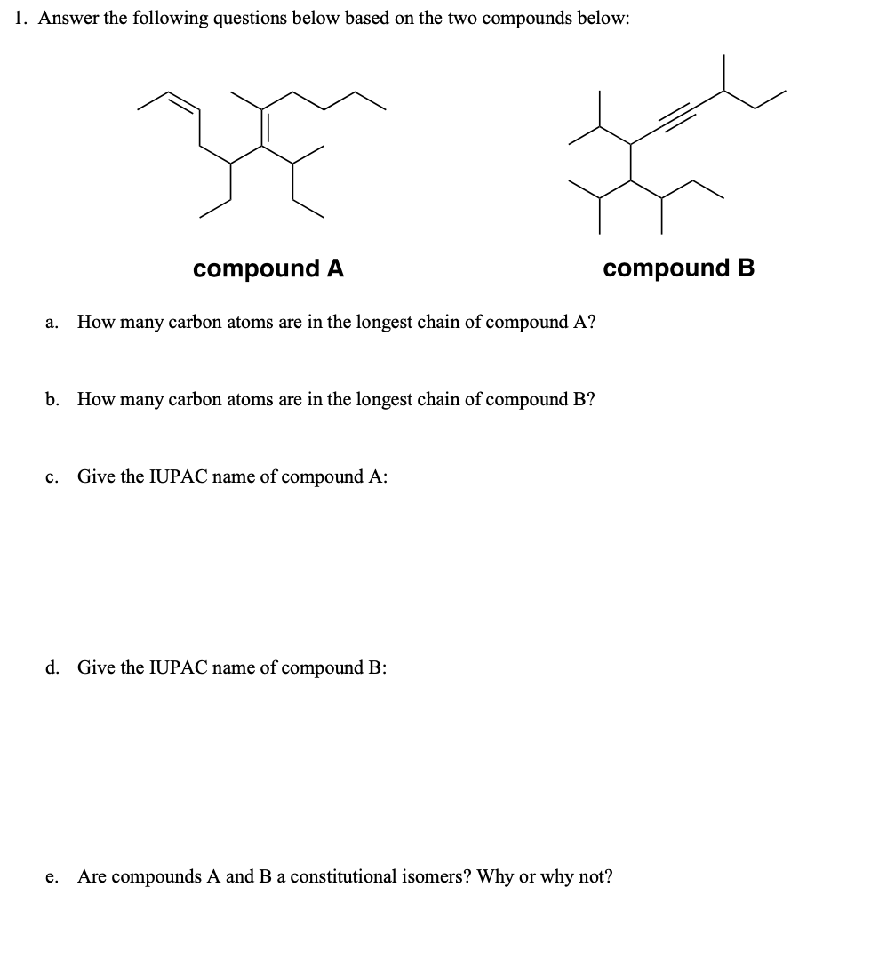 Solved 1. Answer the following questions below based on the | Chegg.com