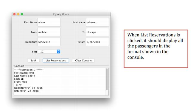 Solved Java Design and code a program to allow passengers to | Chegg.com