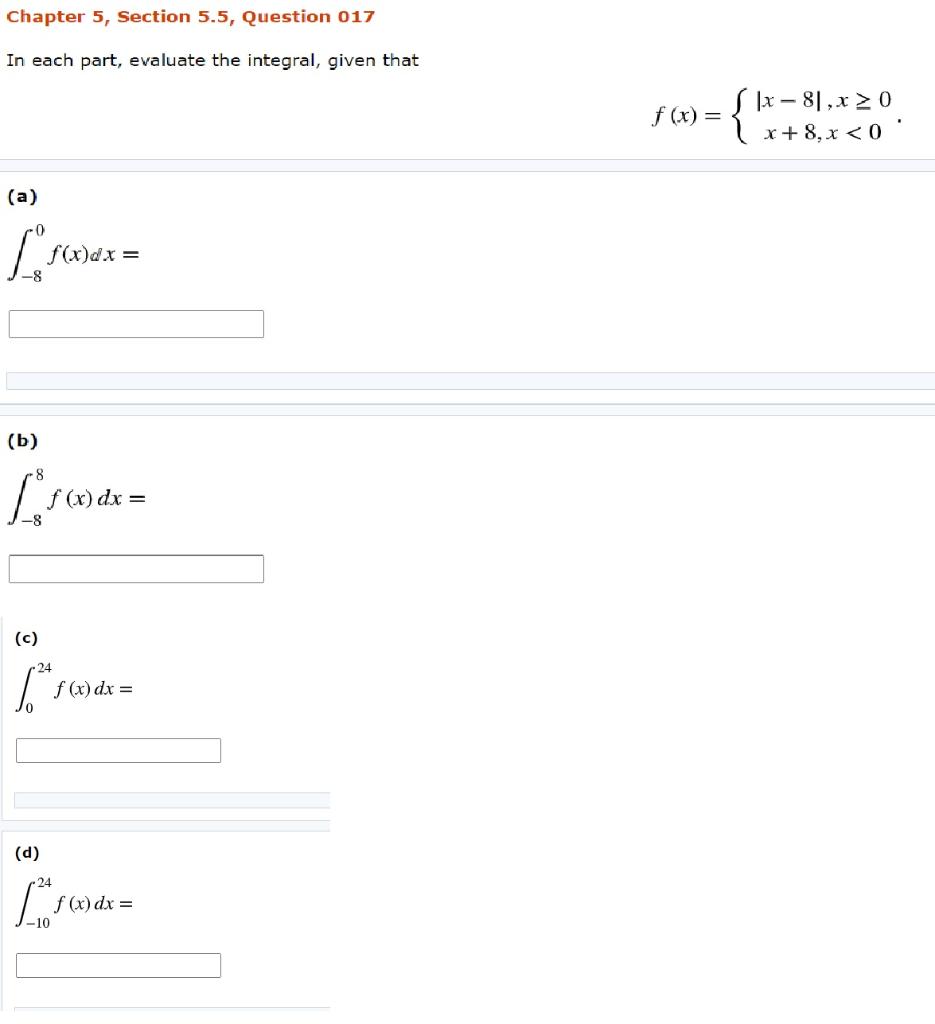 Solved Chapter 5, Section 5.5, Question 017 In each part, | Chegg.com