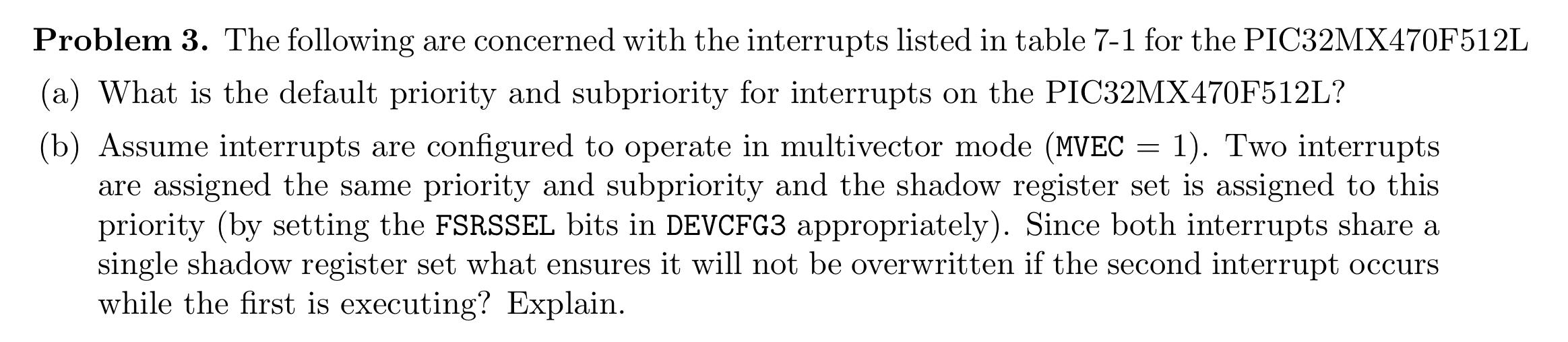Solved Problem 3. The following are concerned with the | Chegg.com