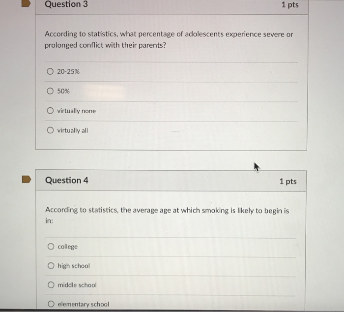 Solved Question 3 1 pts According to statistics, what | Chegg.com