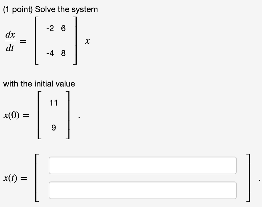 Solved (3 points) The matrix A=⎣⎡26k−1−300−10⎦⎤ has three | Chegg.com