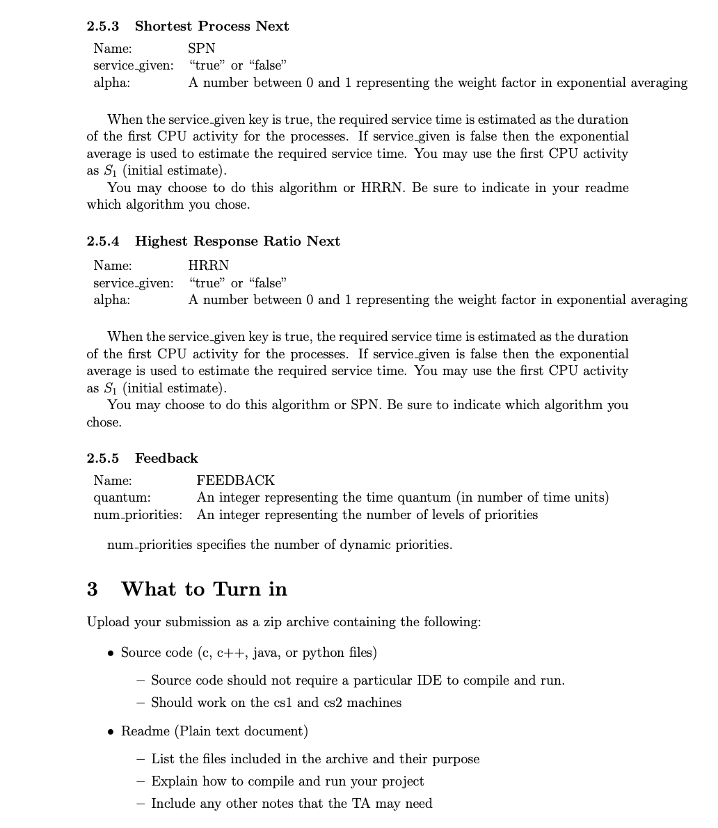 Solved 1 Description You will be writing a simulation to | Chegg.com