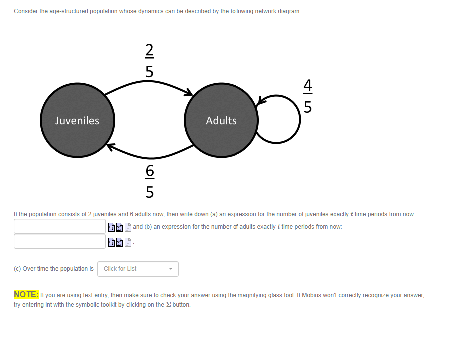 Solved Consider The Age Structured Population Whose Dynamics