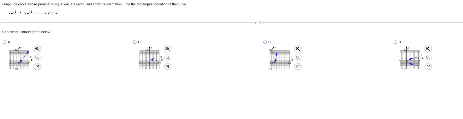 Solved Graph The Curve Whose Parametric Equations Are Given
