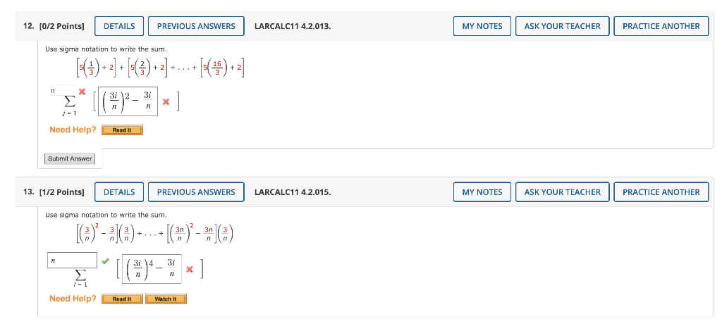 Solved 12. [0/2 Points] DETAILS PREVIOUS ANSWERS | Chegg.com