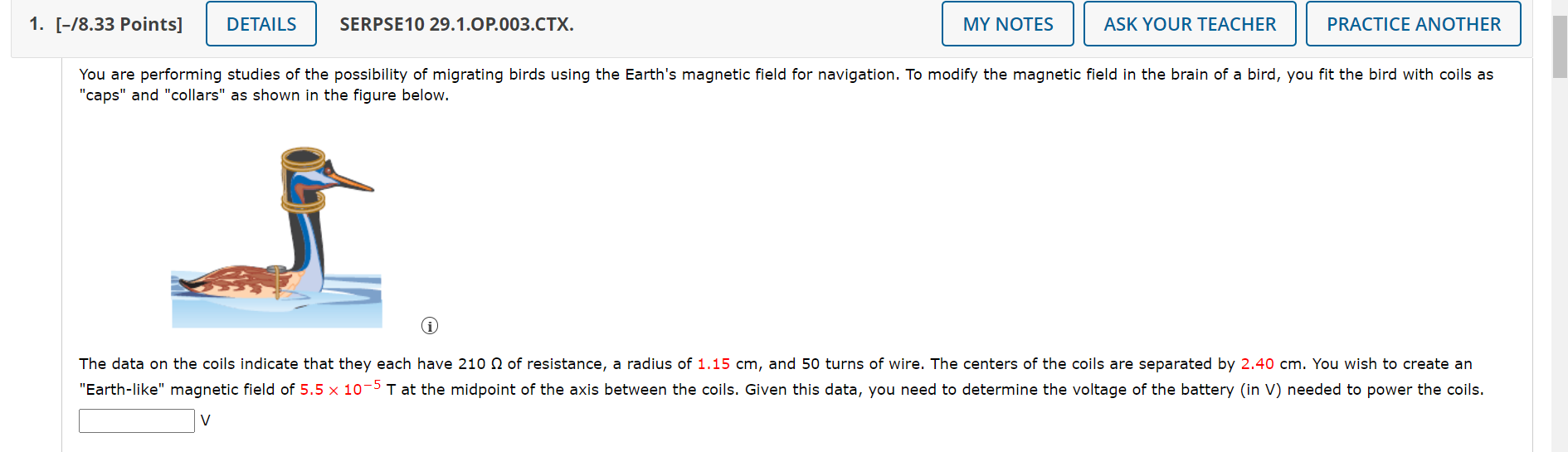 Solved 1. [-18.33 Points] DETAILS SERPSE 10 29.1.OP.003.CTX. | Chegg.com