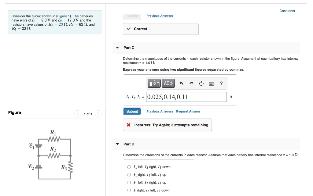 Solved Constants Submit Previous Answers Consider the | Chegg.com