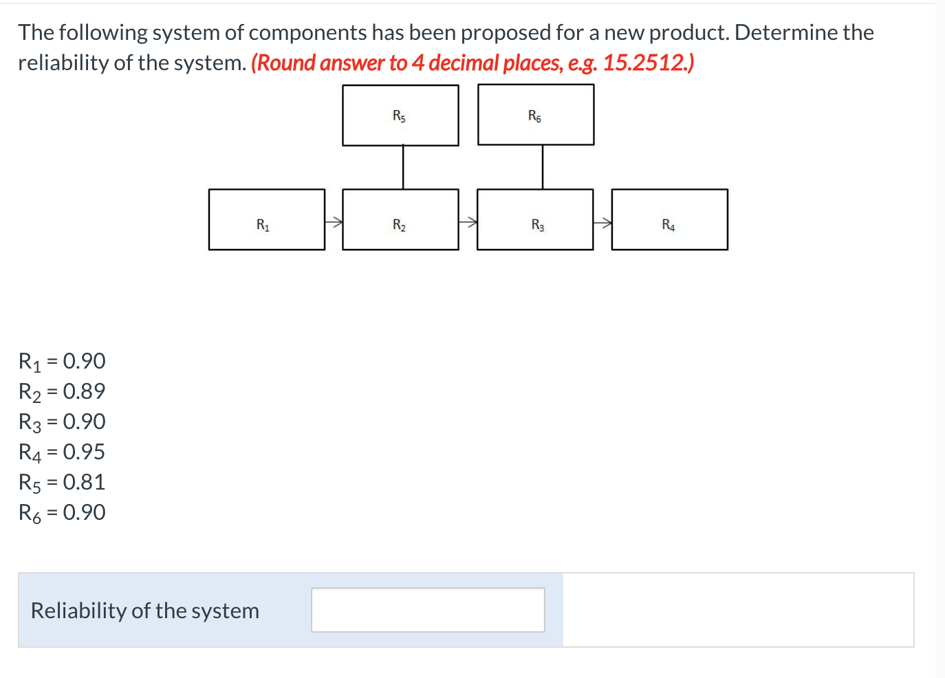 Solved The following system of components has been proposed | Chegg.com