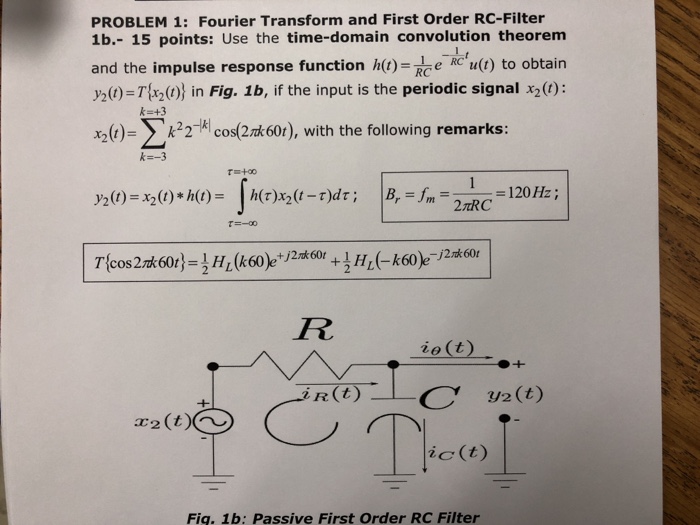Solved PROBLEM 1: Transfer Function and Frequency Response | Chegg.com
