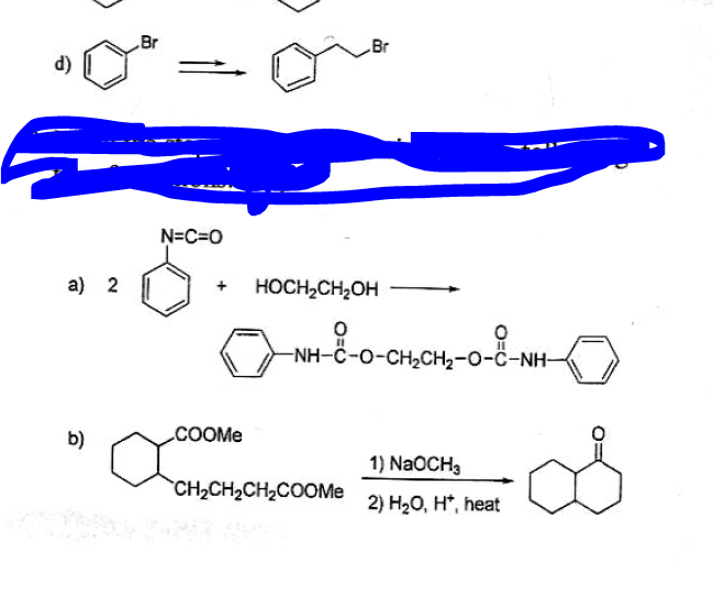 Solved Br Br N=C=0 a) 2 + HOCH2CH2OH 0 | Chegg.com