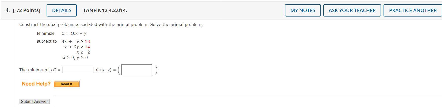 Solved Construct The Dual Problem Associated With The Primal 