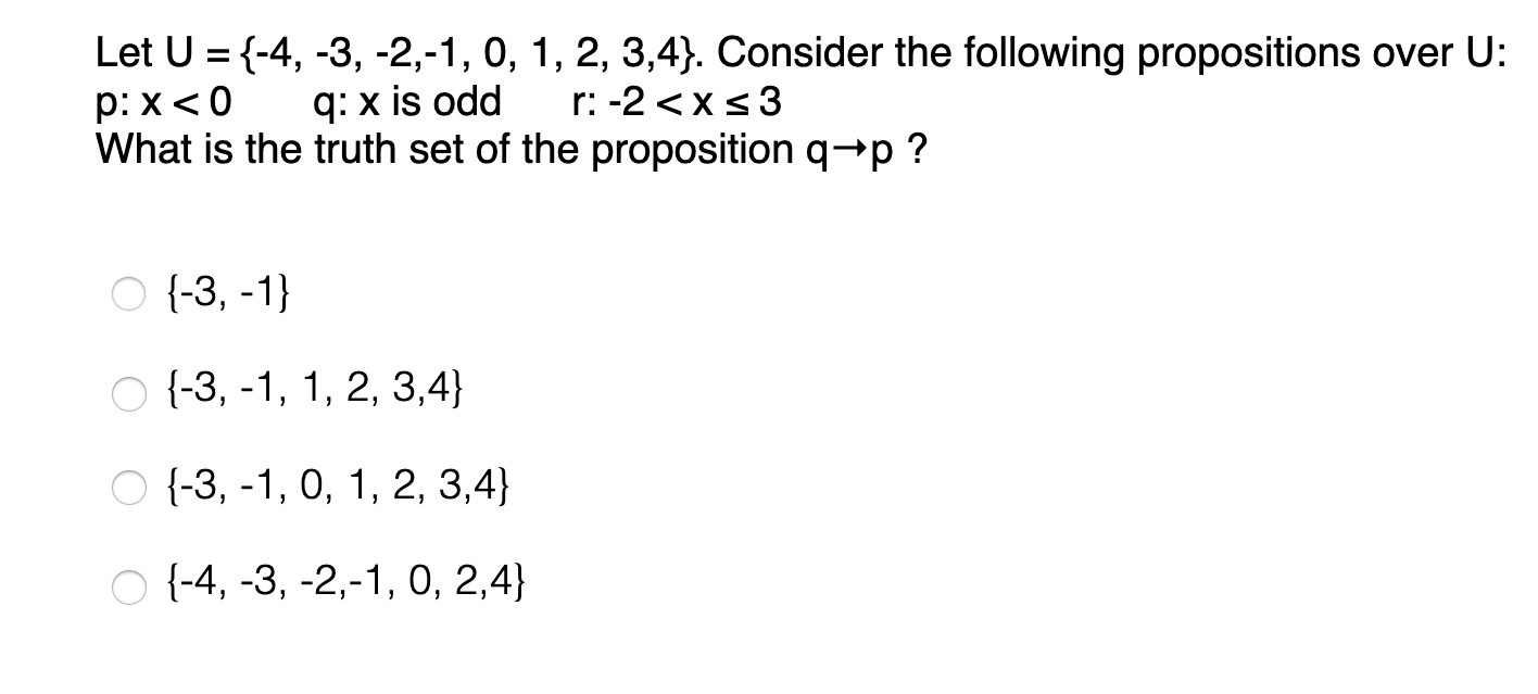 Solved Topic: Logic Proofs, Truth Sets, | Chegg.com