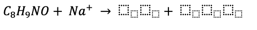 Solved C8H9NO+Na+→+ | Chegg.com