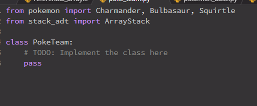 POKEMON TASK 3 - URGENT HELP! PYTHON CODING! I have | Chegg.com