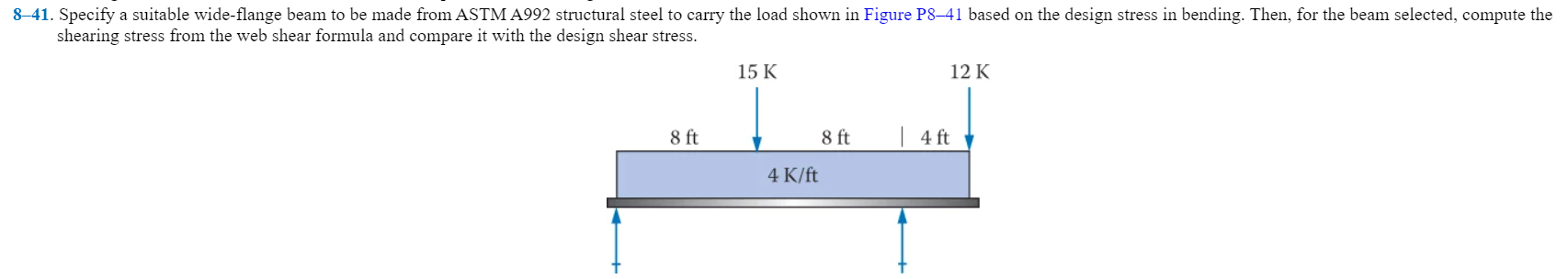 Solved shearing stress from the web shear formula and | Chegg.com