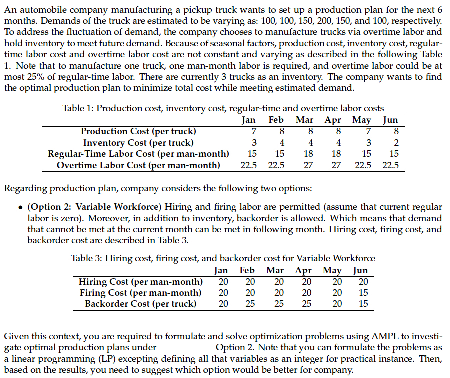 Solve Using The Ampl Provide The Code For Model File 