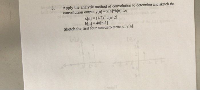 Solved 3. Apply the analytic method of convolution to | Chegg.com