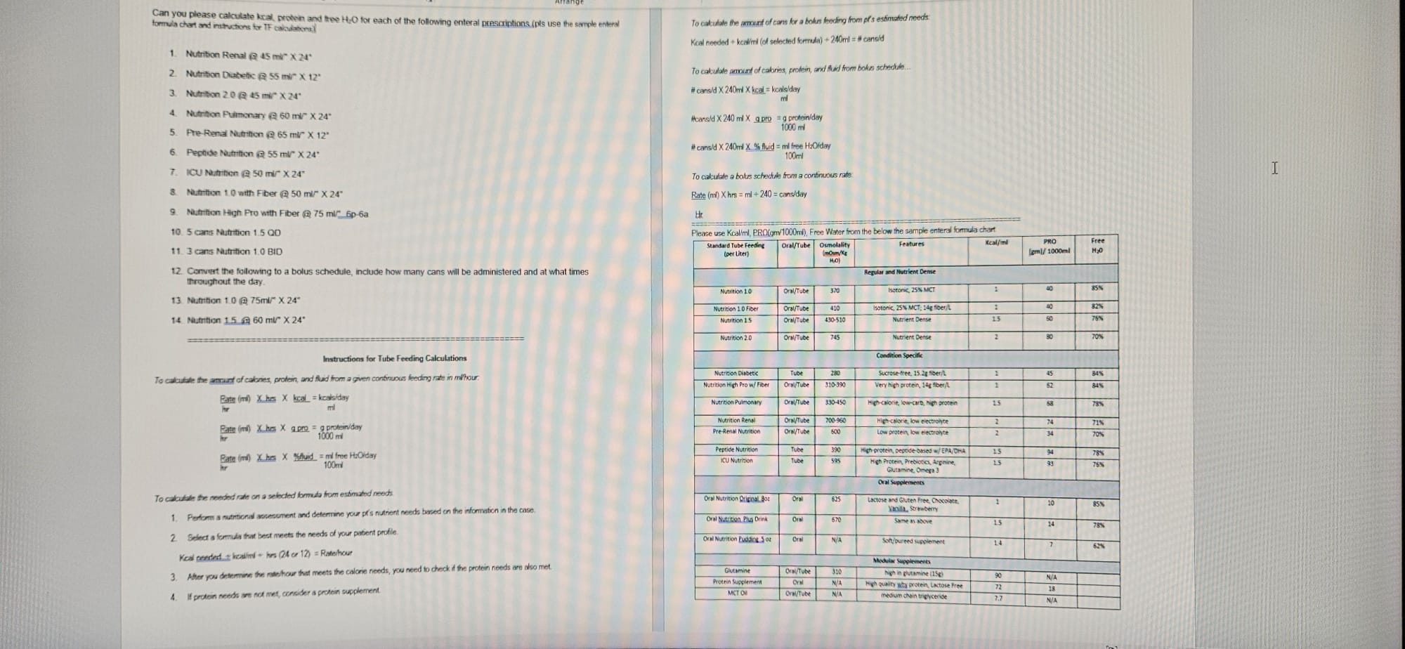 Solved Can you please calculate krad protem and tree H2O | Chegg.com
