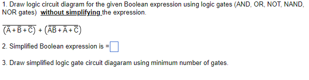 Solved Output of gate 1 is Output of gate 2 is Output of | Chegg.com