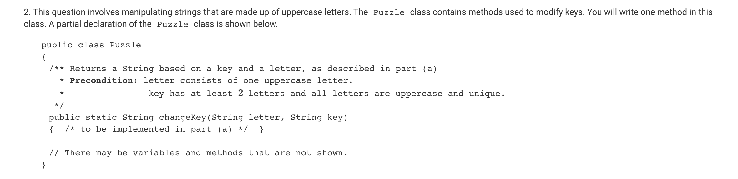 Solved 2. This question involves manipulating strings that | Chegg.com