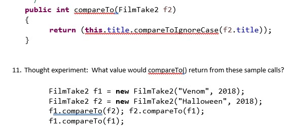 2. Create a new class. Name it Lab8. 3. Add this code | Chegg.com
