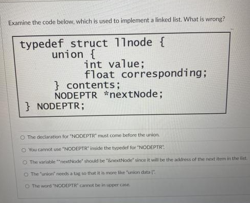 Solved Examine the code below which is used to implement a | Chegg.com