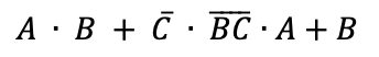 Solved A⋅B+Cˉ⋅BC⋅A+B | Chegg.com