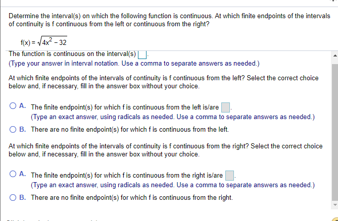Solved Determine the interval(s) on which the following | Chegg.com
