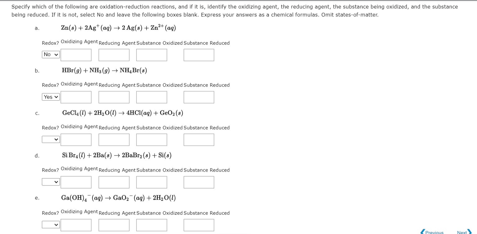 Solved Specify which of the following are | Chegg.com
