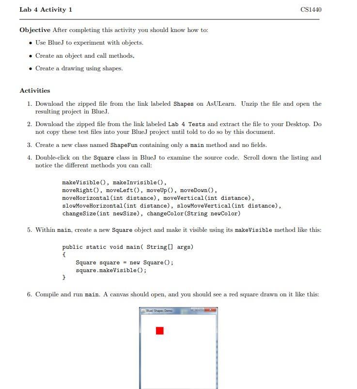 Solved Objective After completing this activity you should | Chegg.com