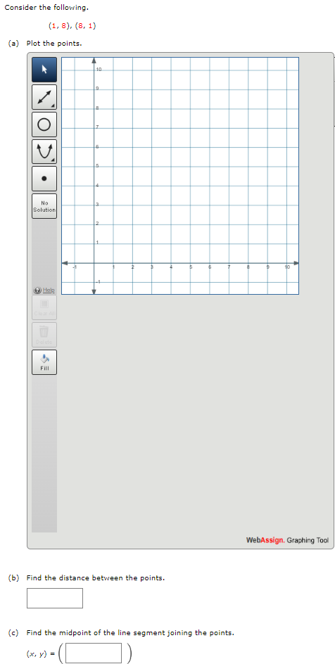 Solved Consider the following. (1,8),(8,1) (a) nint tha | Chegg.com