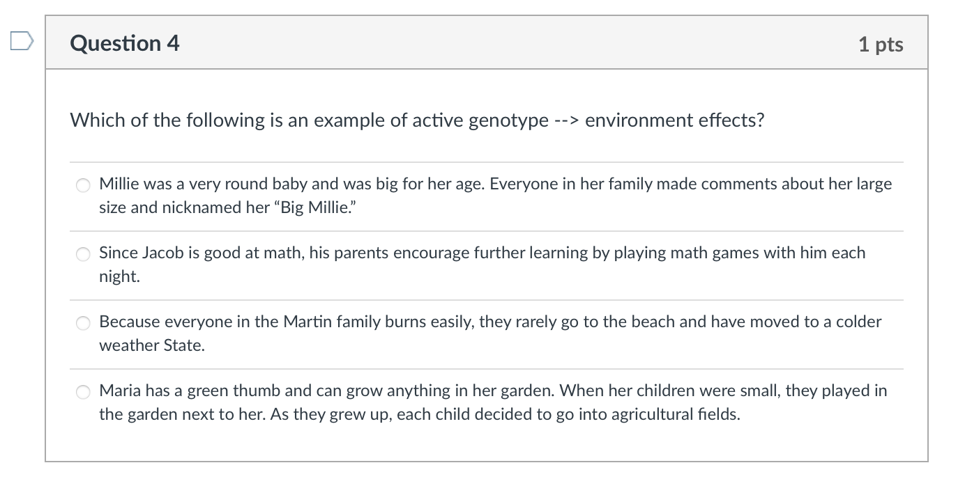 Solved Question 4 1 pts Which of the following is an example | Chegg.com