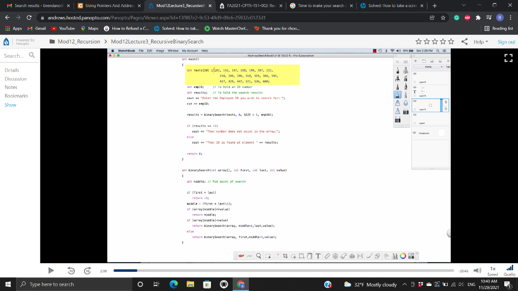 Solved Time to make your search algorithm more efficient. | Chegg.com